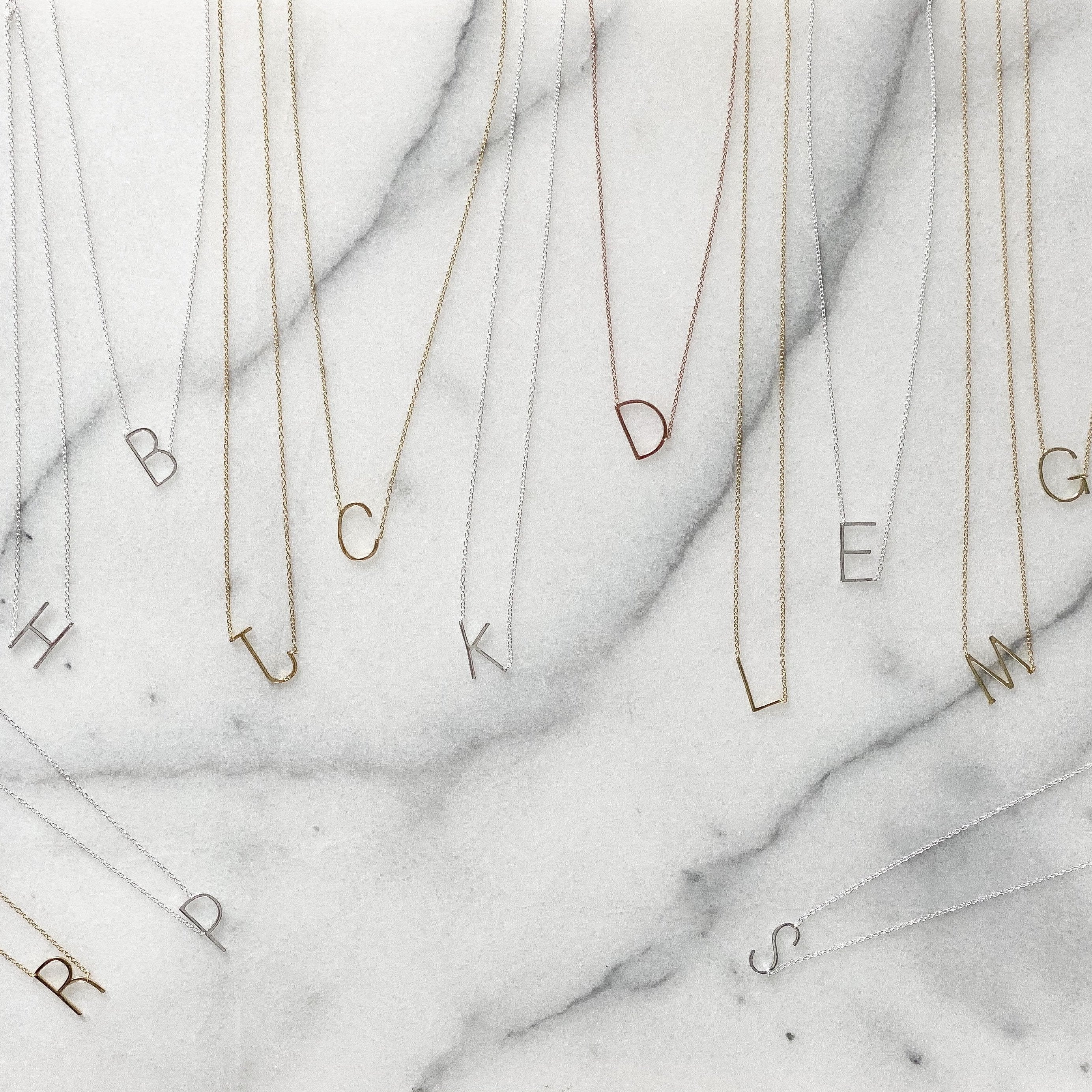 Best Selling Personalized Initial Necklaces - Alexandra Marks Jewelry