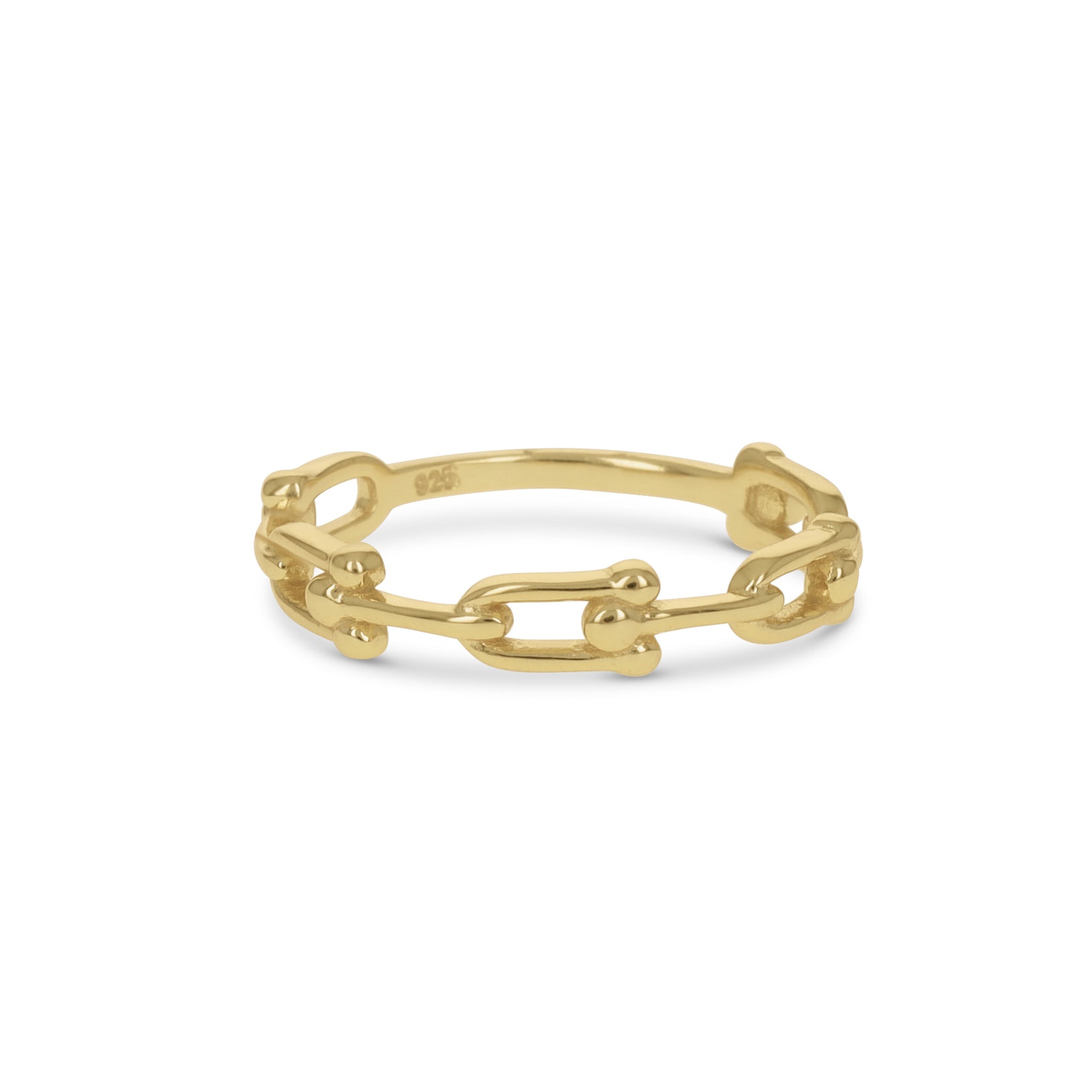 Oval Hardware Chain Link Ring - Alexandra Marks Jewelry