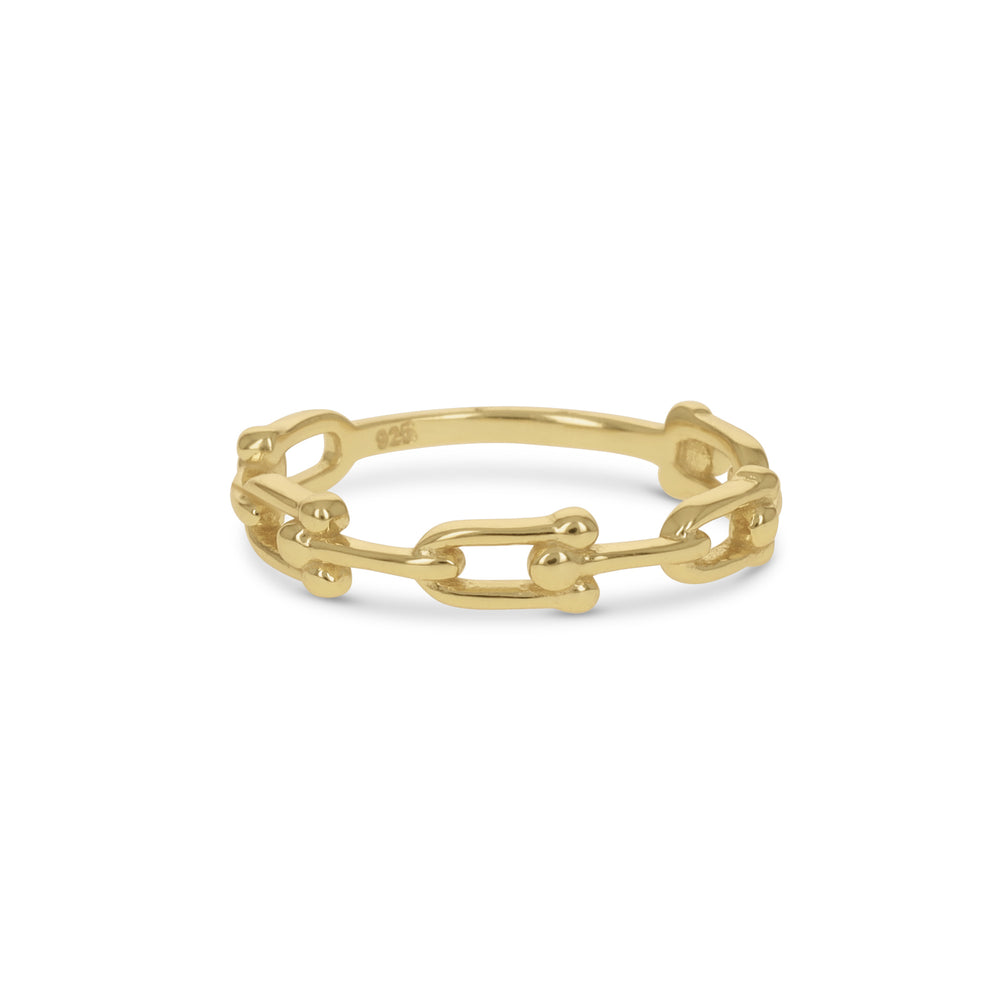 Oval Hardware Chain Link Ring - Alexandra Marks Jewelry