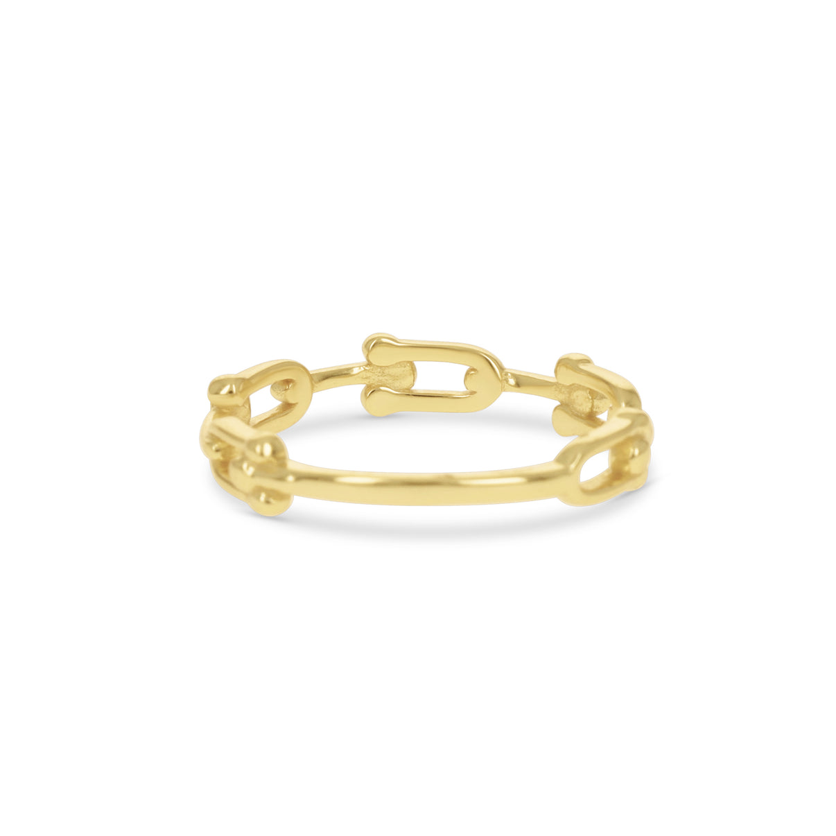 Oval Hardware Chain Link Ring - Alexandra Marks Jewelry