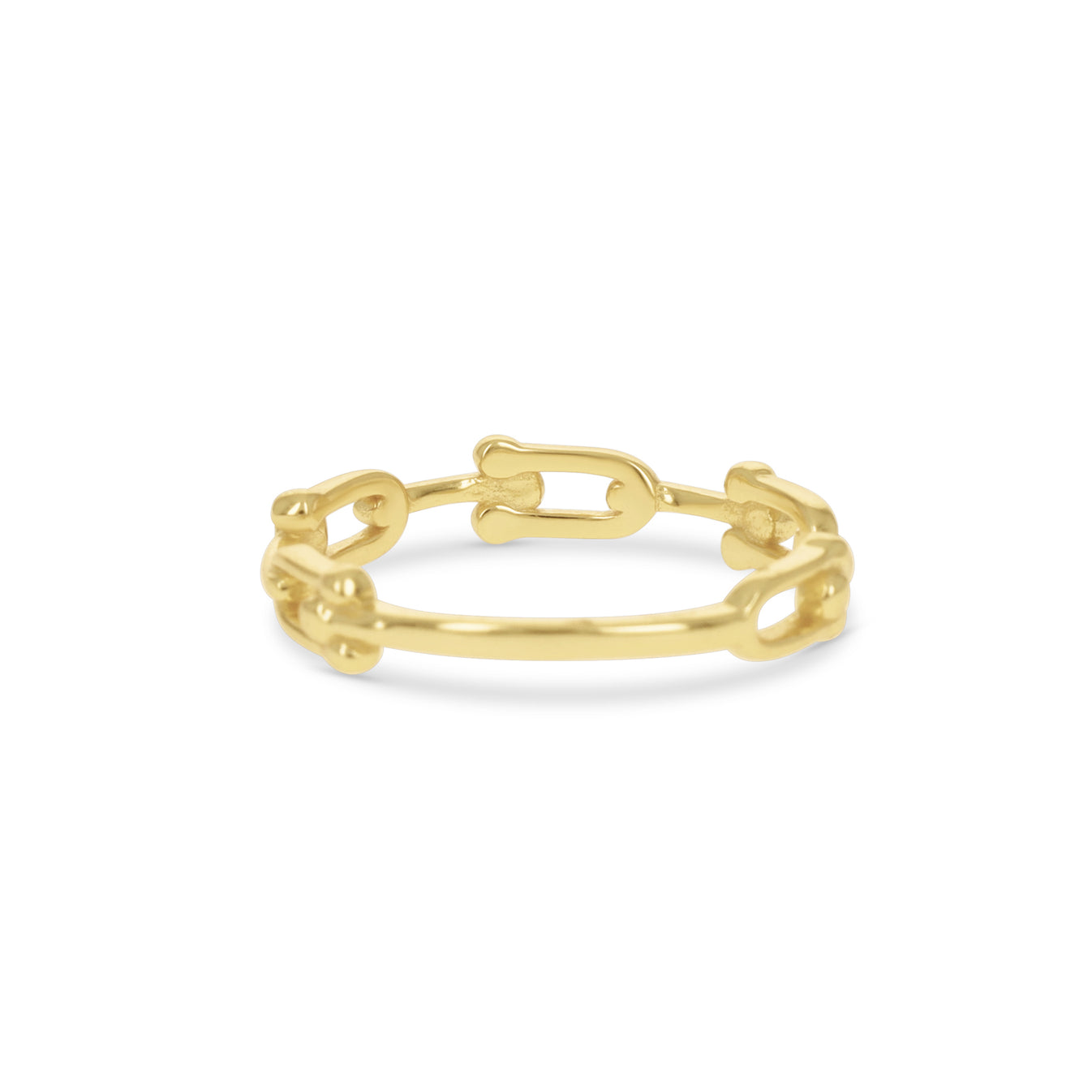 Oval Hardware Chain Link Ring - Alexandra Marks Jewelry