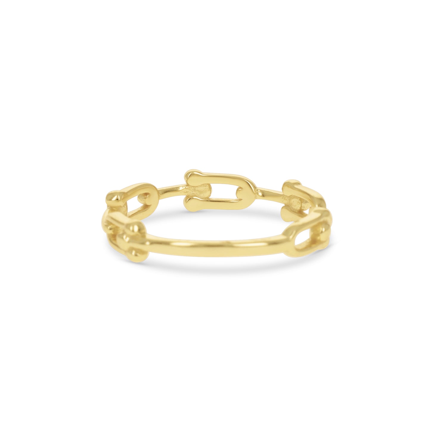 Oval Hardware Chain Link Ring - Alexandra Marks Jewelry