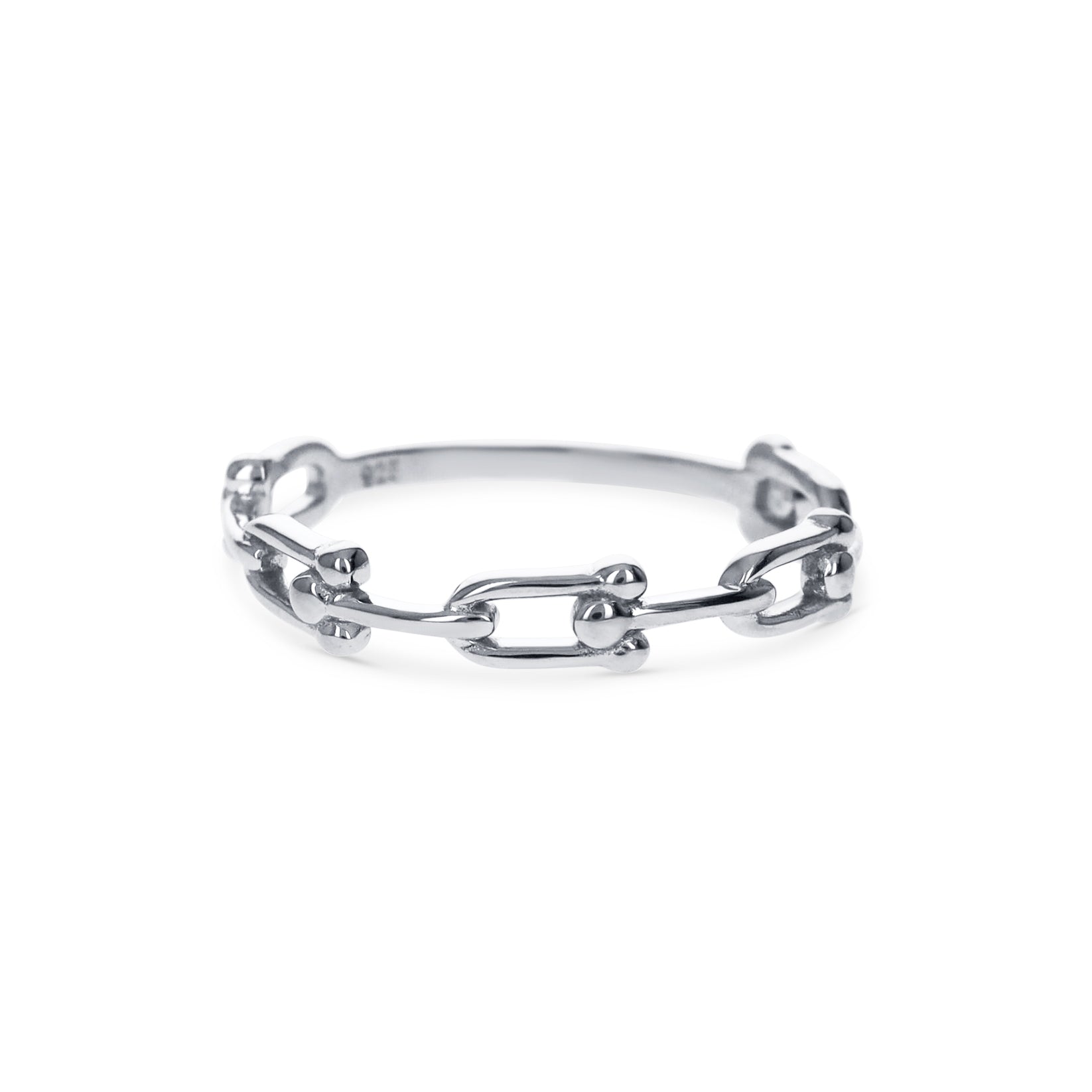 Oval Hardware Chain Link Ring - Alexandra Marks Jewelry