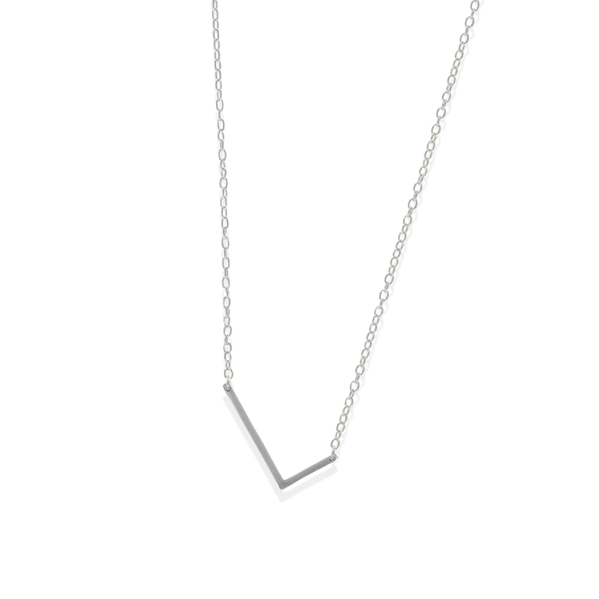 Sideways Letter L Initial Necklace | Alexandra Marks Jewelry